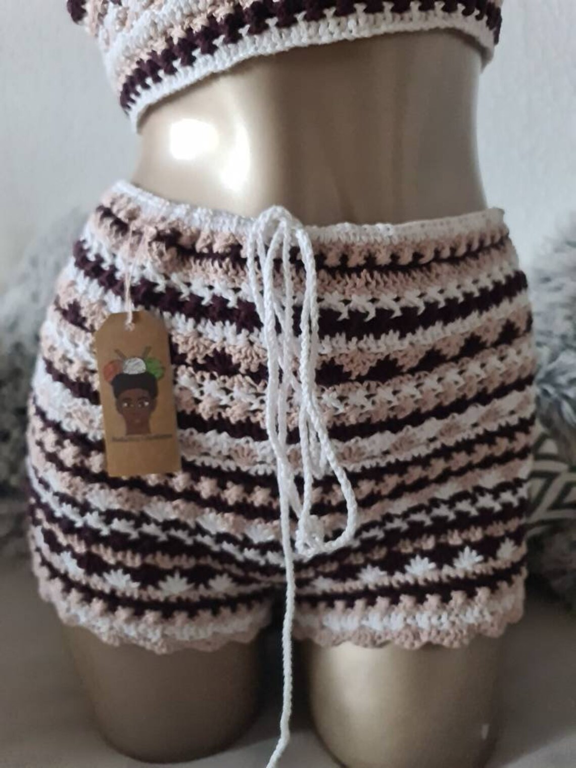 Crochet Shorts Set Halter Top Handmadetop Handmade Crochet - Etsy.de