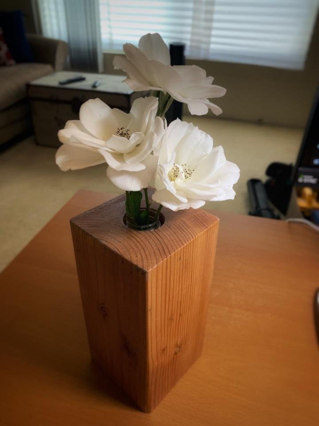 Wood Desk Vase - Etsy