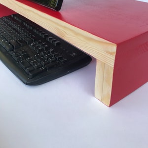 2 Toned Computer Monitor and Keyboard Stand - Etsy
