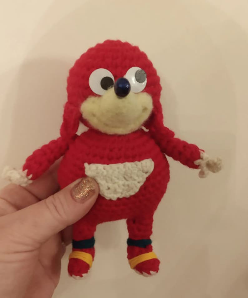 Uganda Knuckles Warrior Sonic Meme Da Wae Chibi Plushie Amigurumi ...