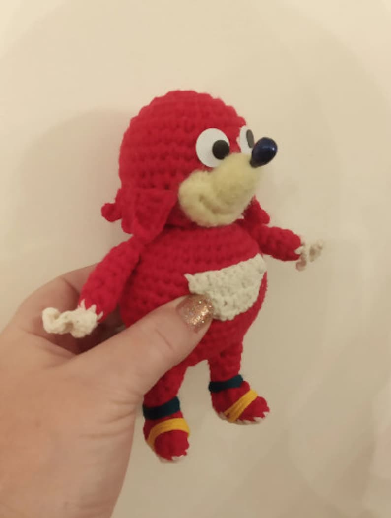 Uganda Knuckles Warrior Sonic Meme Da Wae Chibi Plushie Amigurumi ...