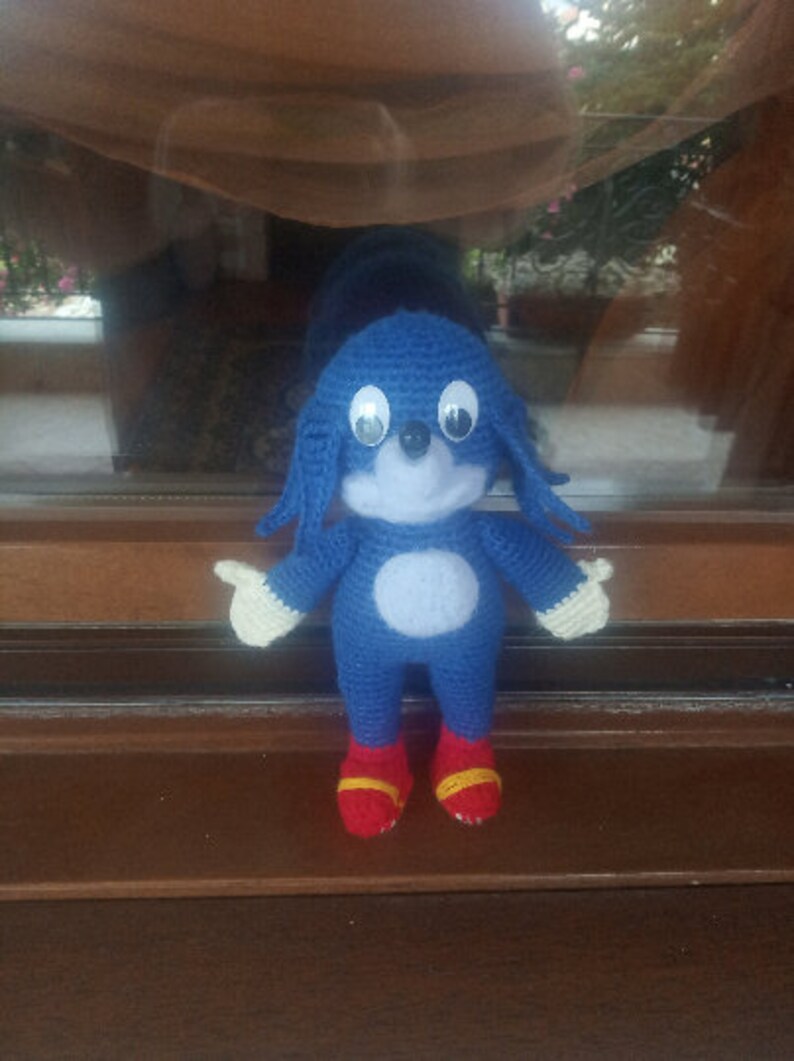Blue Uganda Knuckles. Warrior Sonic. Meme Da Wae Chibi Plushie - Etsy