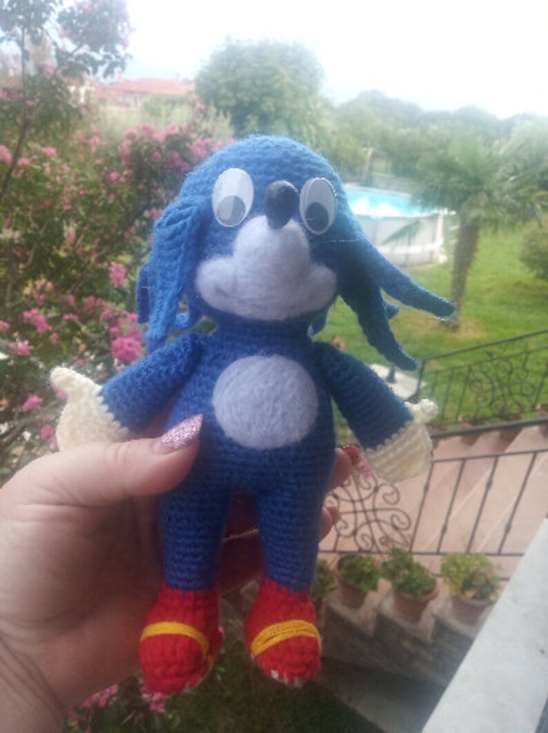 Blue Uganda Knuckles. Warrior Sonic. Meme Da Wae Chibi Plushie - Etsy