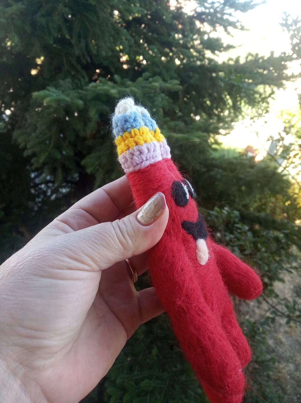 Garten of Banban Crochet Plush. Ban Ban Figurine Handmade Red. Stuffed ...