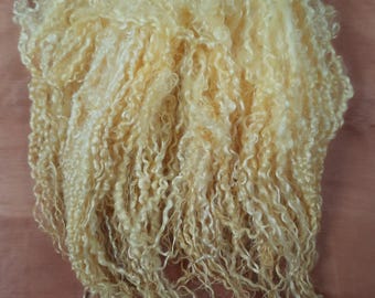 Teeswater Curly Wool, 15-20cm Long, Natural, Un-dyed, for Spinning ...