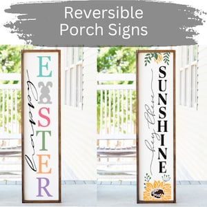 Reversible Porch Signs | Spring Reversible Porch Sign | Summer ...