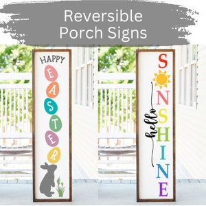 Reversible Porch Signs | Spring Reversible Porch Sign | Summer ...