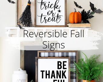 Reversible Fall Sign - Etsy