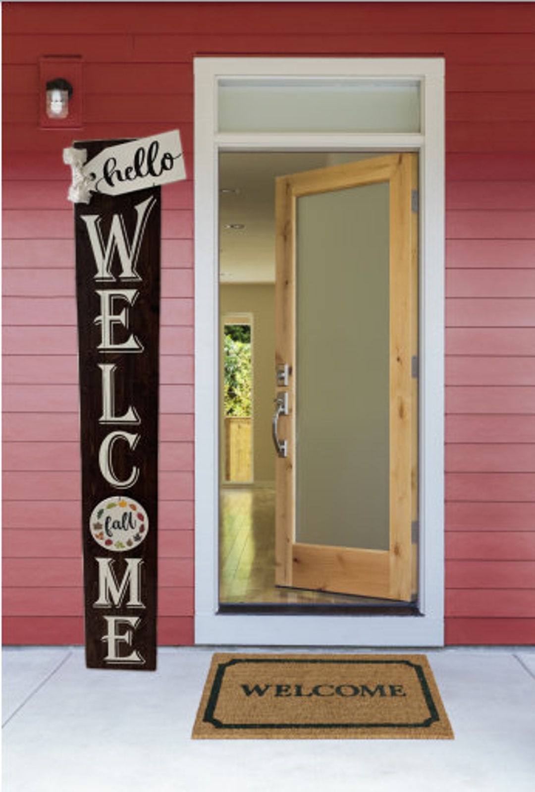 6ft WELCOME Sign, Welcome Sign, Home Decor, Wood Sign, Rustic Decor ...