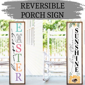 Reversible Porch Signs | Spring Reversible Porch Sign | Summer ...