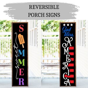 Reversible Porch Signs Spring Reversible Porch Sign Summer - Etsy