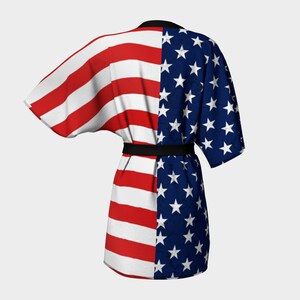 USA Flags Kimono Robe, 4th of July , Proud American Pan, US Patriotic ...