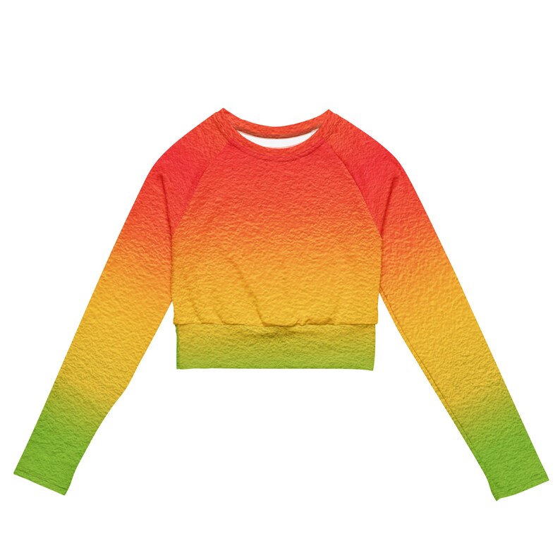 Rasta Colors, Rasta Long-sleeve Crop Top, - Etsy