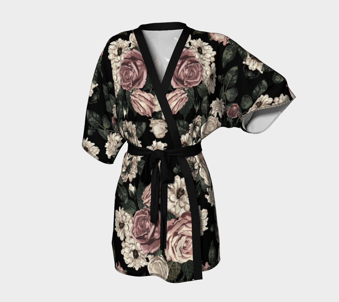 Flower Kimono Robe - Etsy