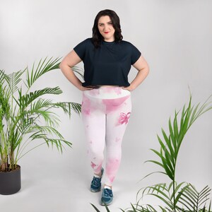 Pink Ribbon and Butterfly Plus Size Legging Breast Cancer - Etsy