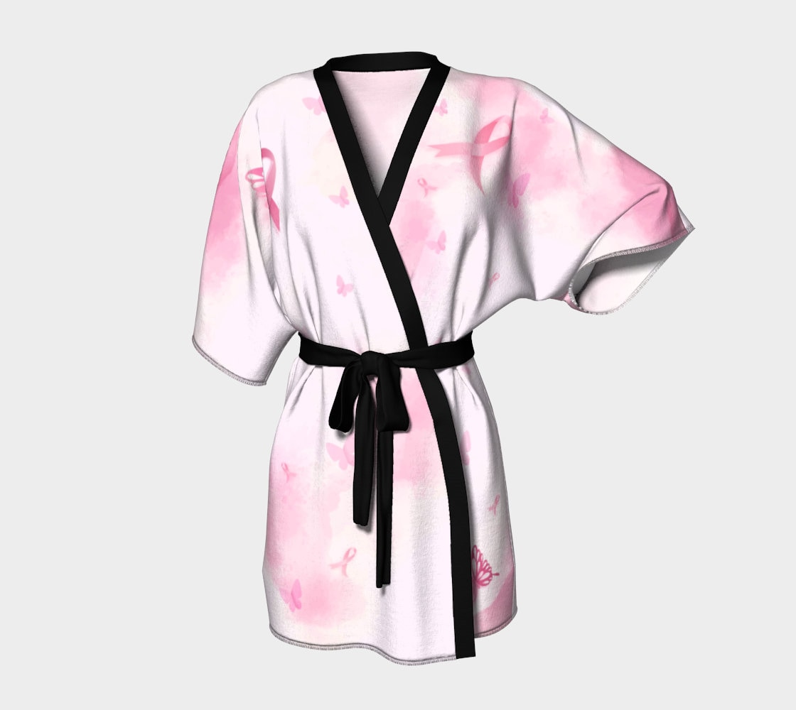 Pink Butterfly Kimonos Robes, Breast Cancer Awareness, Pink Ribbon - Etsy