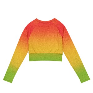 Rasta Colors, Rasta Long-sleeve Crop Top, - Etsy