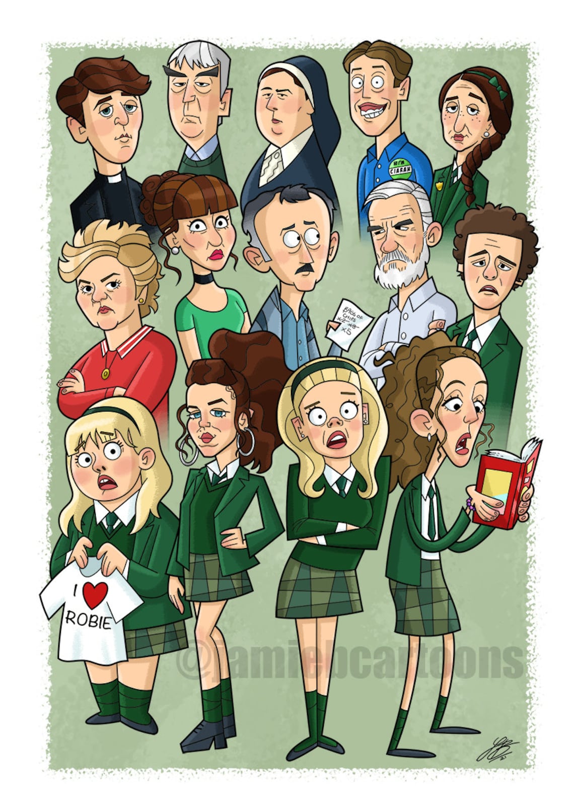 Derry Girls Illustration Fan Art - Etsy