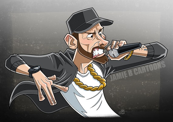 Eminem Wall Art Print Fan Art Illustration - Etsy UK