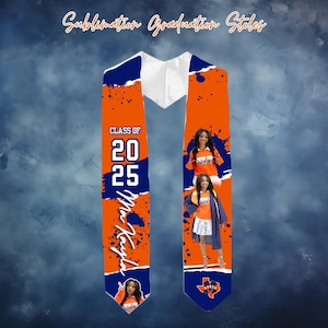 Custom Sublimation Graduation Stole – Personalize Your Big Day - Etsy