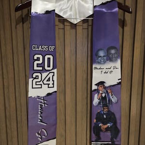 Custom Sublimation Graduation Stole – Personalize Your Big Day - Etsy