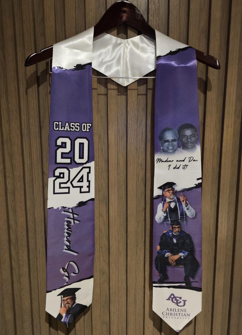 Custom Sublimation Graduation Stole – Personalize Your Big Day - Etsy