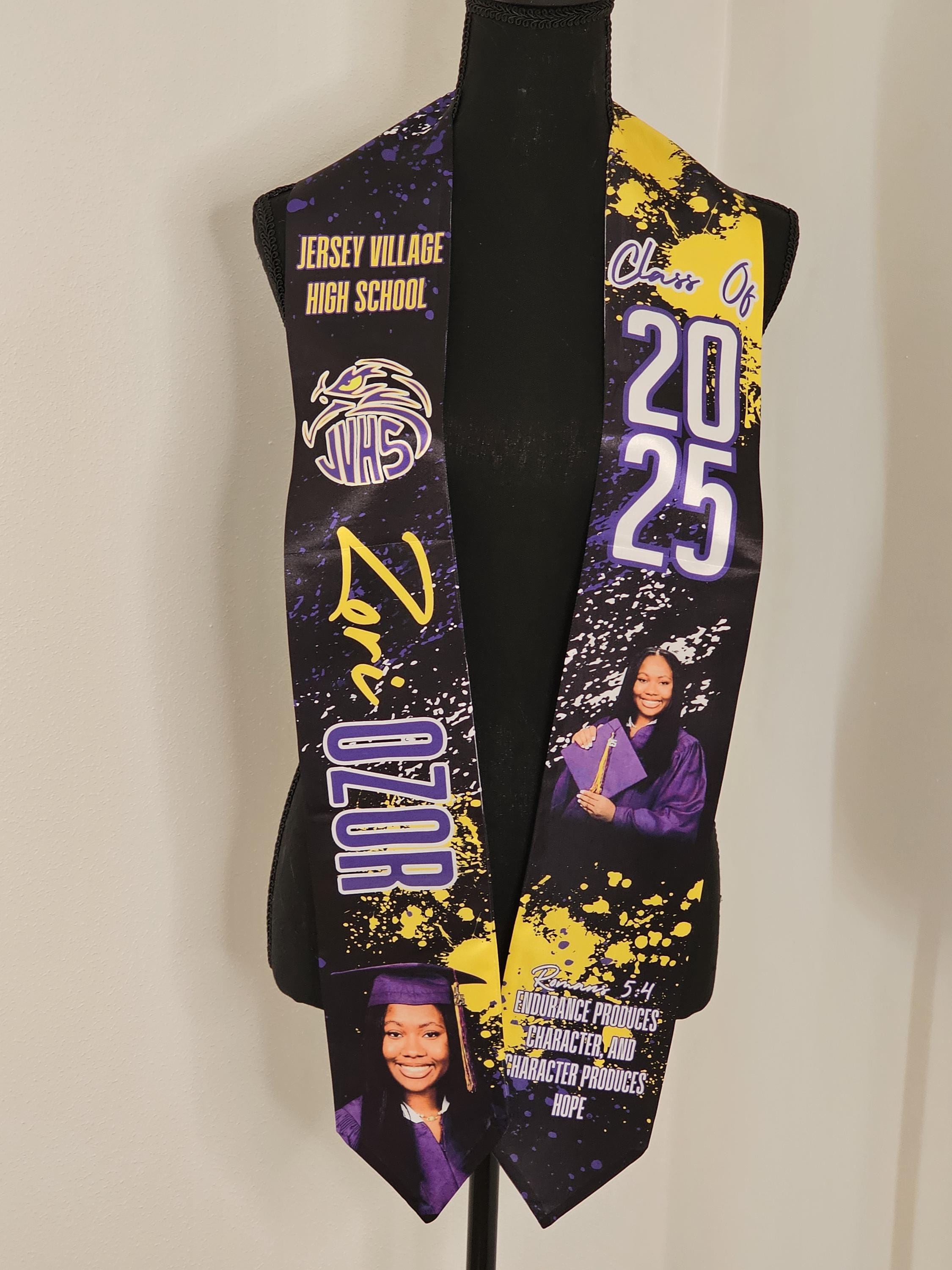 Custom Sublimation Graduation Stole – Personalize Your Big Day - Etsy