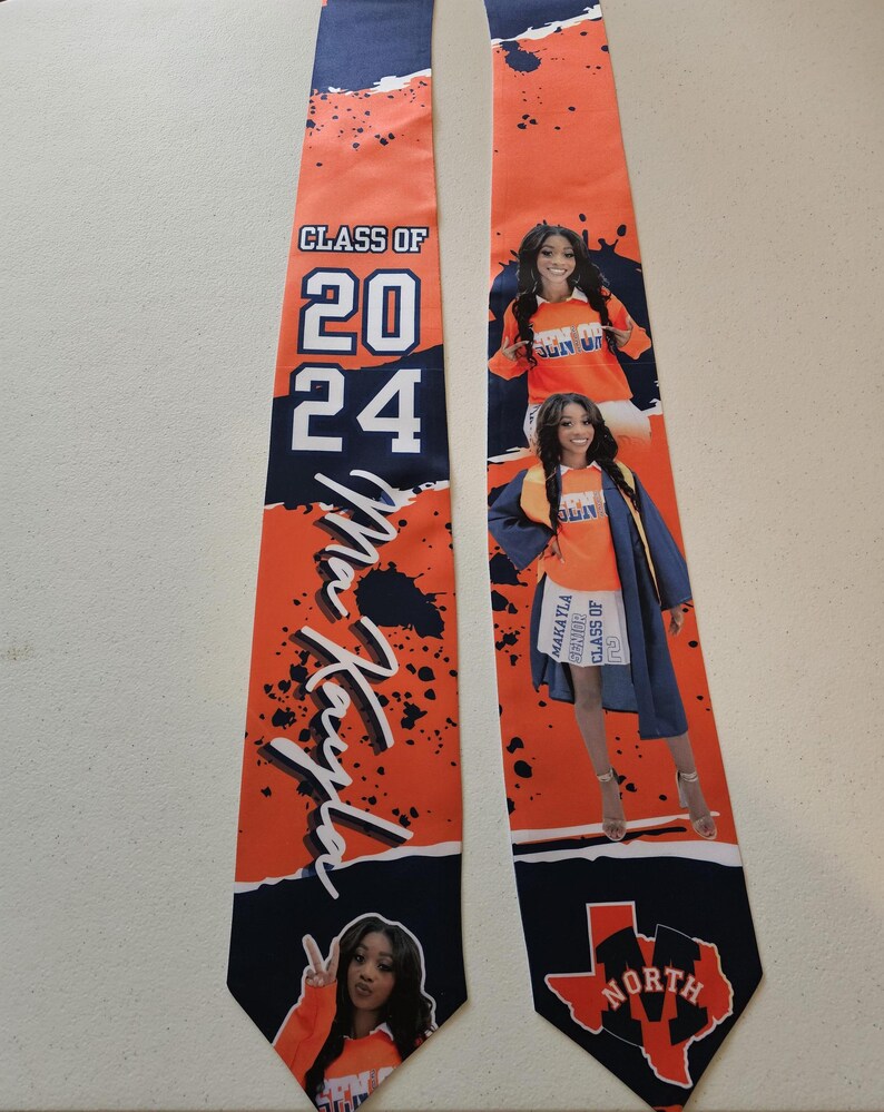 Custom Sublimation Graduation Stole – Personalize Your Big Day - Etsy
