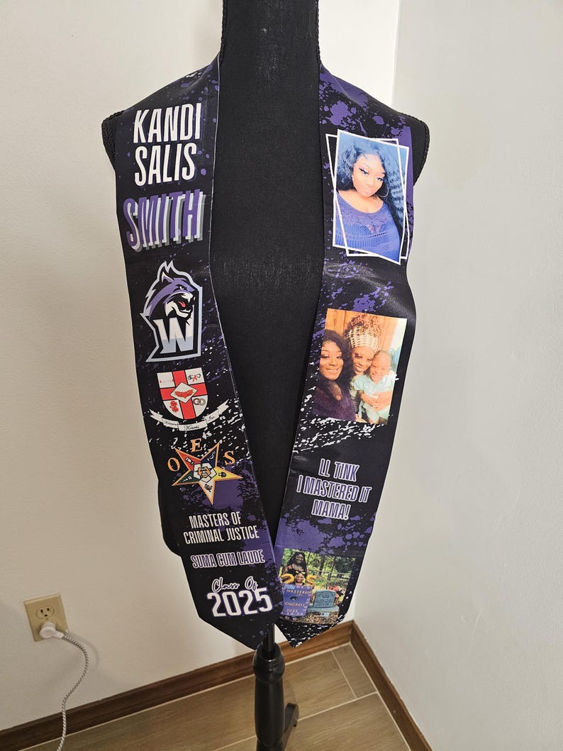 Custom Sublimation Graduation Stole – Personalize Your Big Day - Etsy