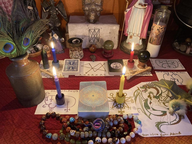 2 Demonic Blessings From Goetic Demons of Zodiac Decan, Psychic Card ...