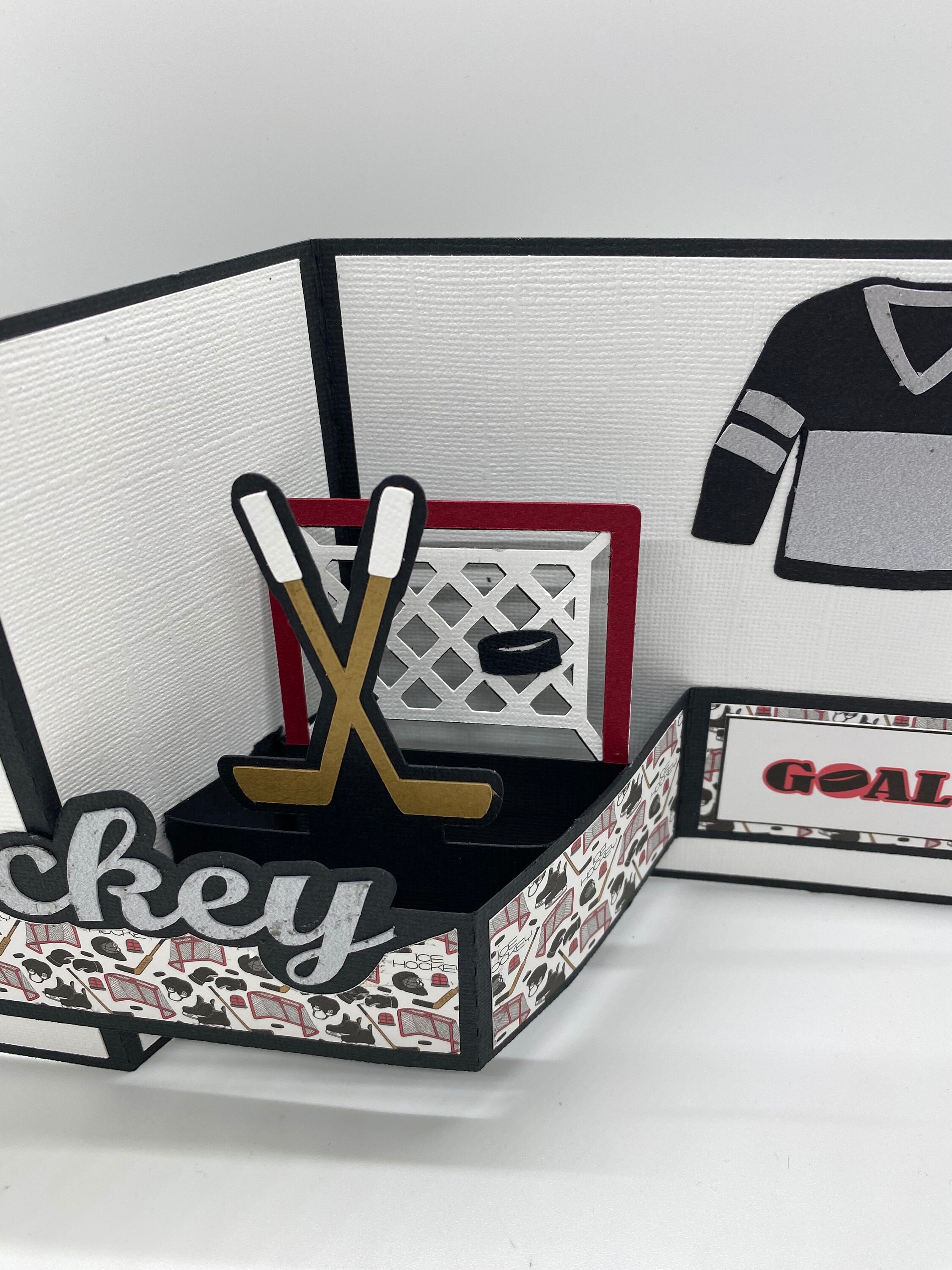 Ice Hockey Themed Card-sports Themed Card-all Occasion-3d-handmade-free ...