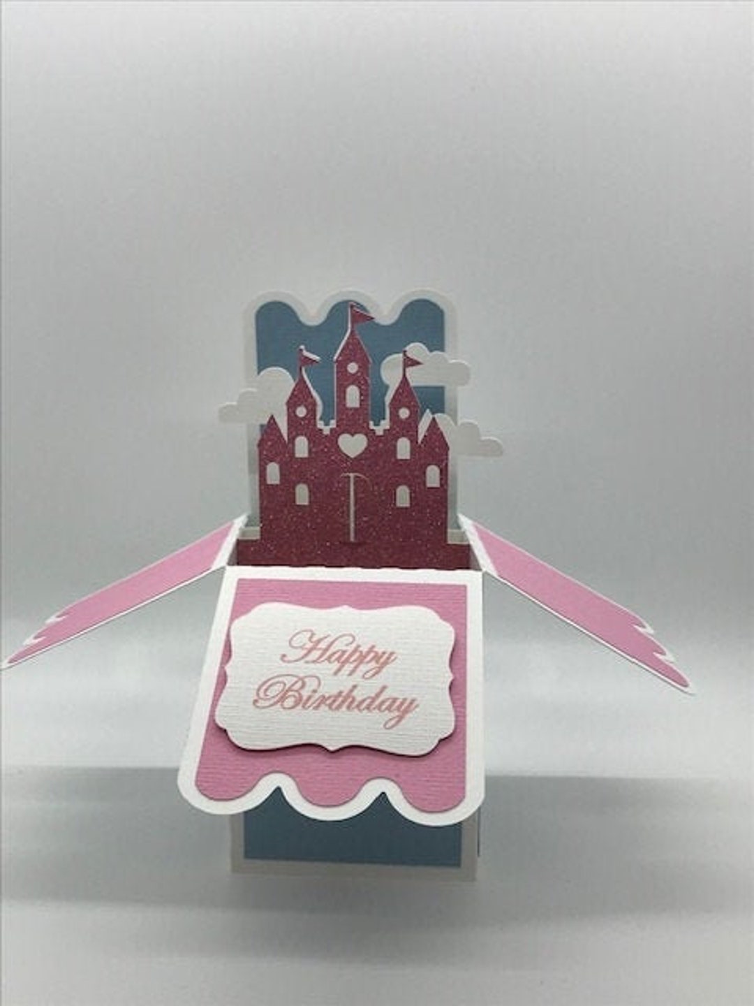Birthday Princess Box Card-handmade Card-box Card-3d Card-custom Card ...