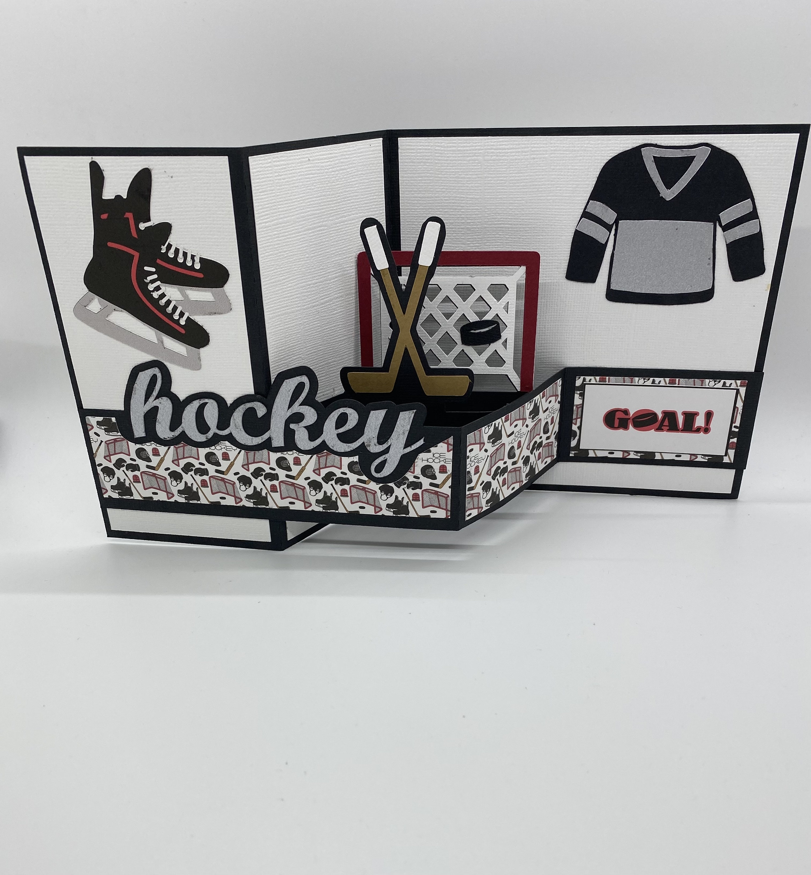Ice Hockey Themed Card-sports Themed Card-all Occasion-3d-handmade-free ...
