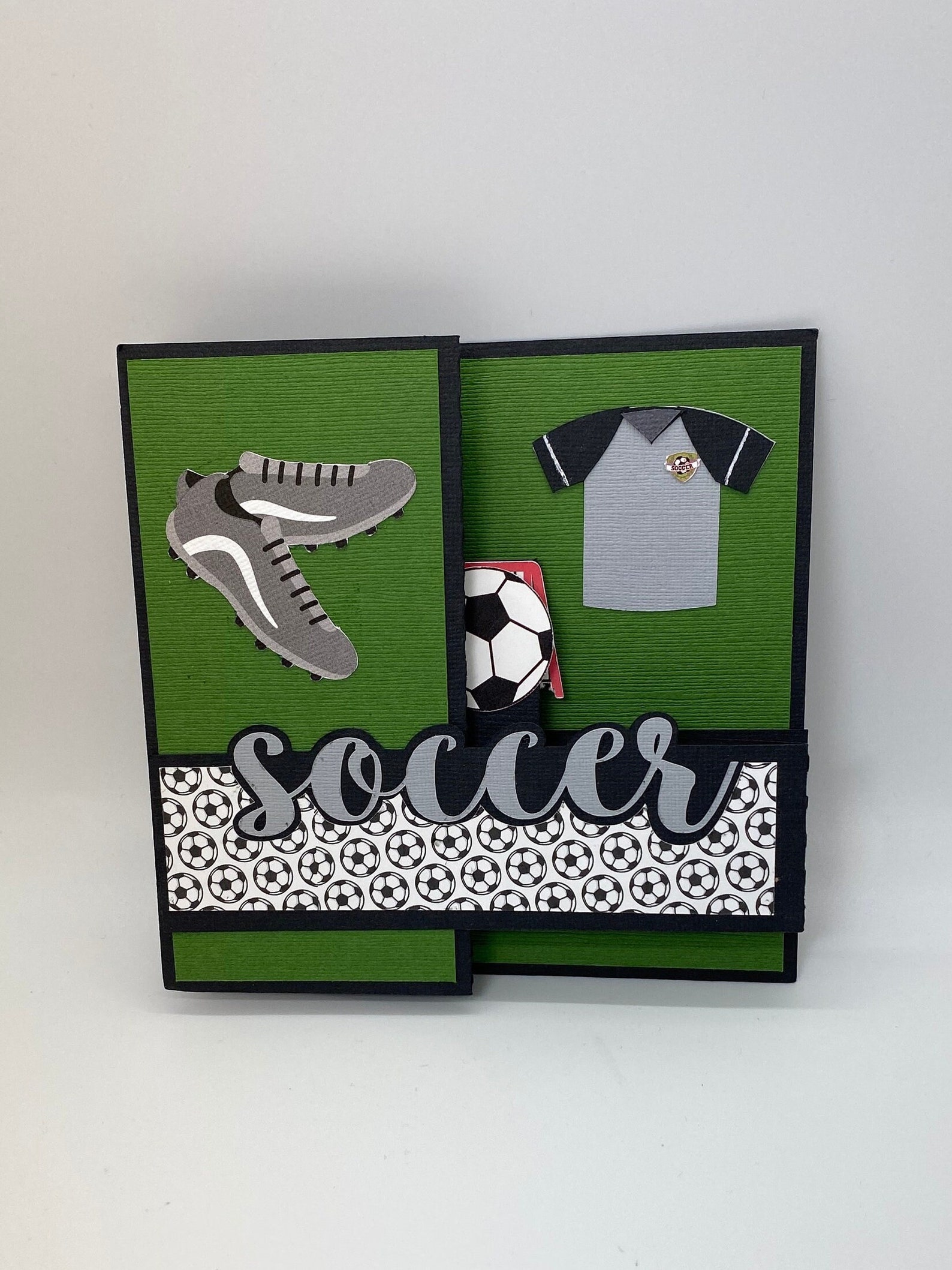 Soccer Themed Card-sports Themed Card-all Occasion-3d-handmade-free ...