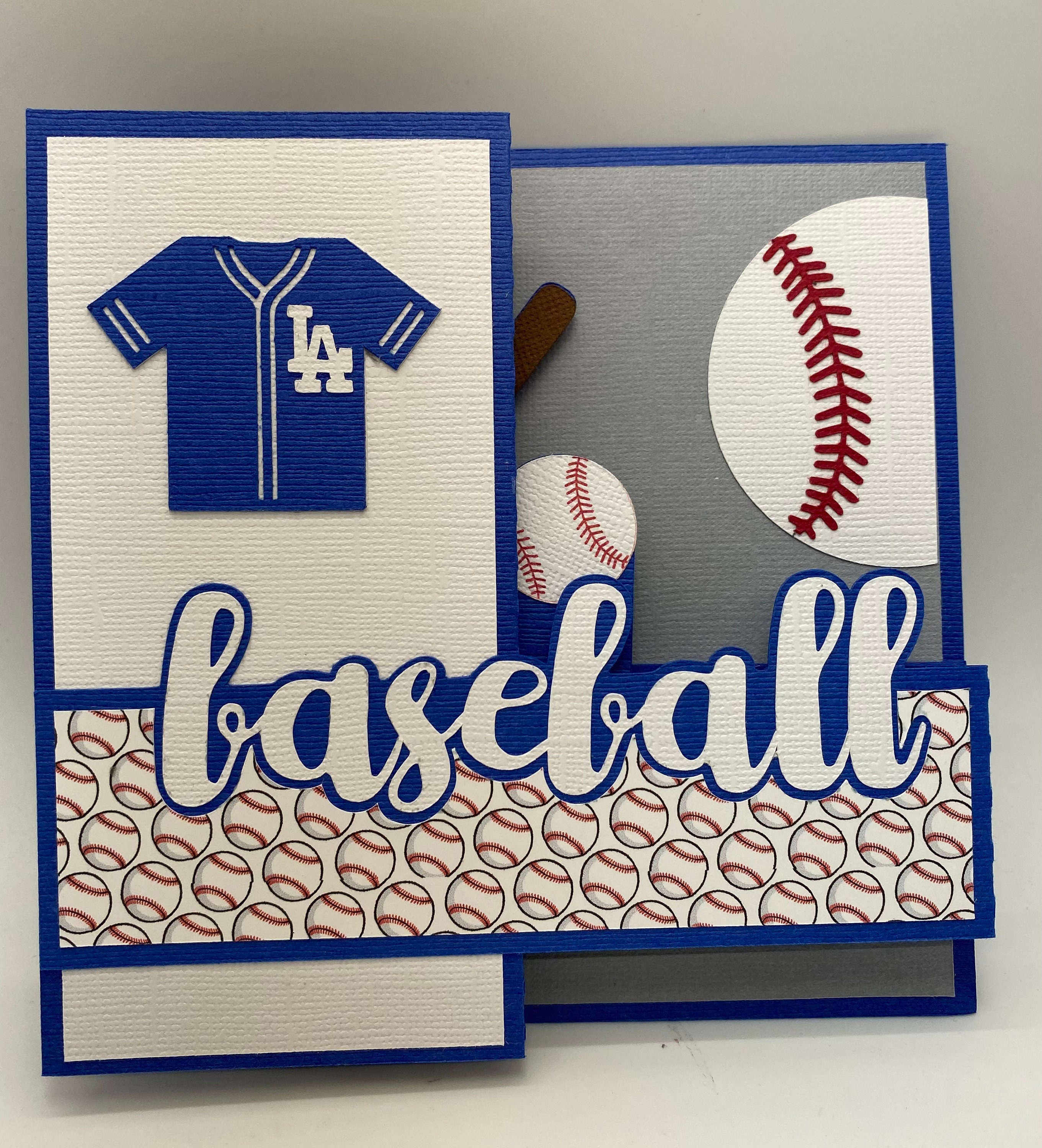 Baseball Themed Card-sports Themed Card-all Occasion-3d-handmade-free ...