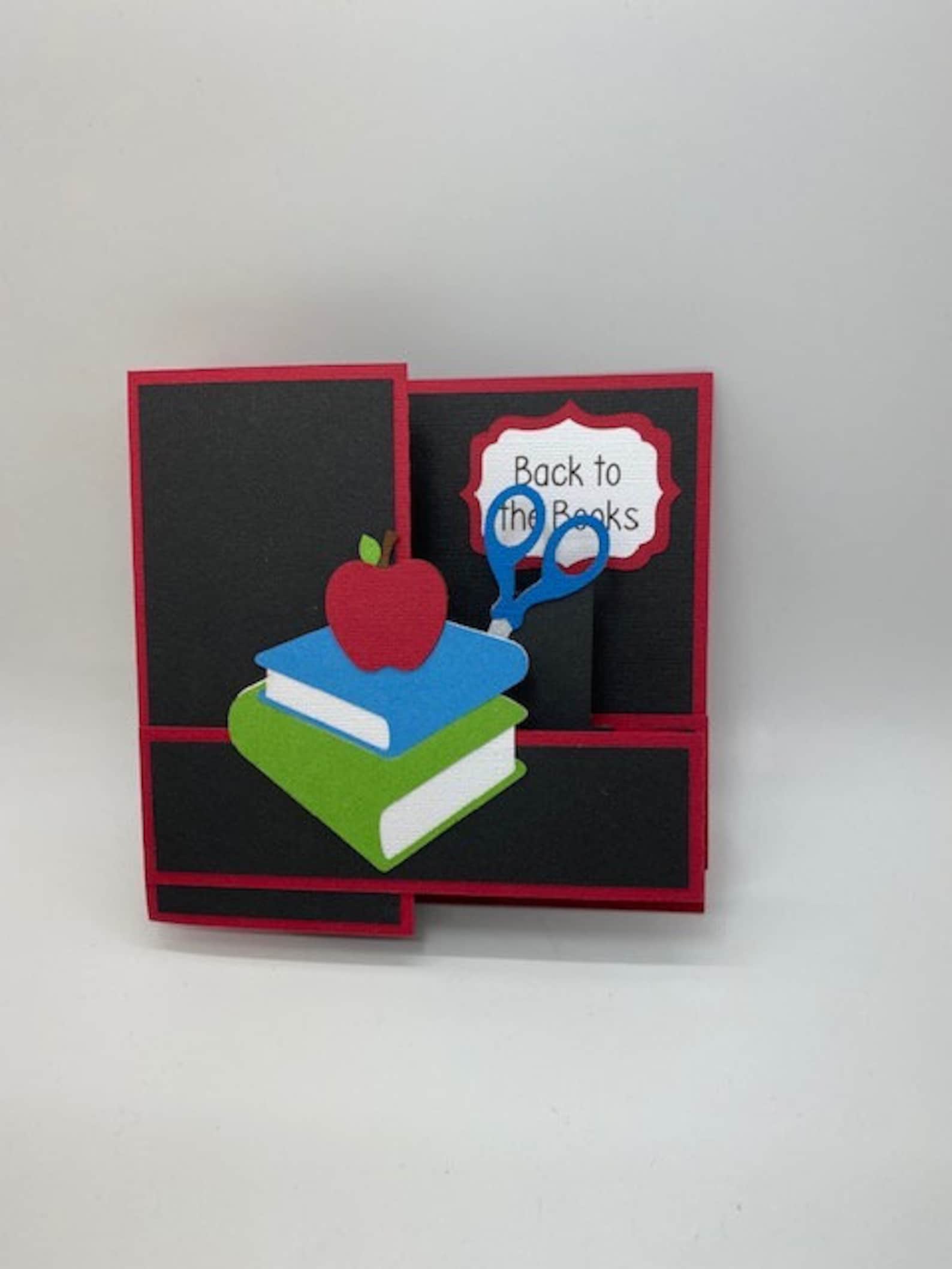 Back-to-school Card-swiper Card-3d-handmade-free Shipping - Etsy Back-to-school Card-swiper Card-3d-handmade-free Shipping - Etsy