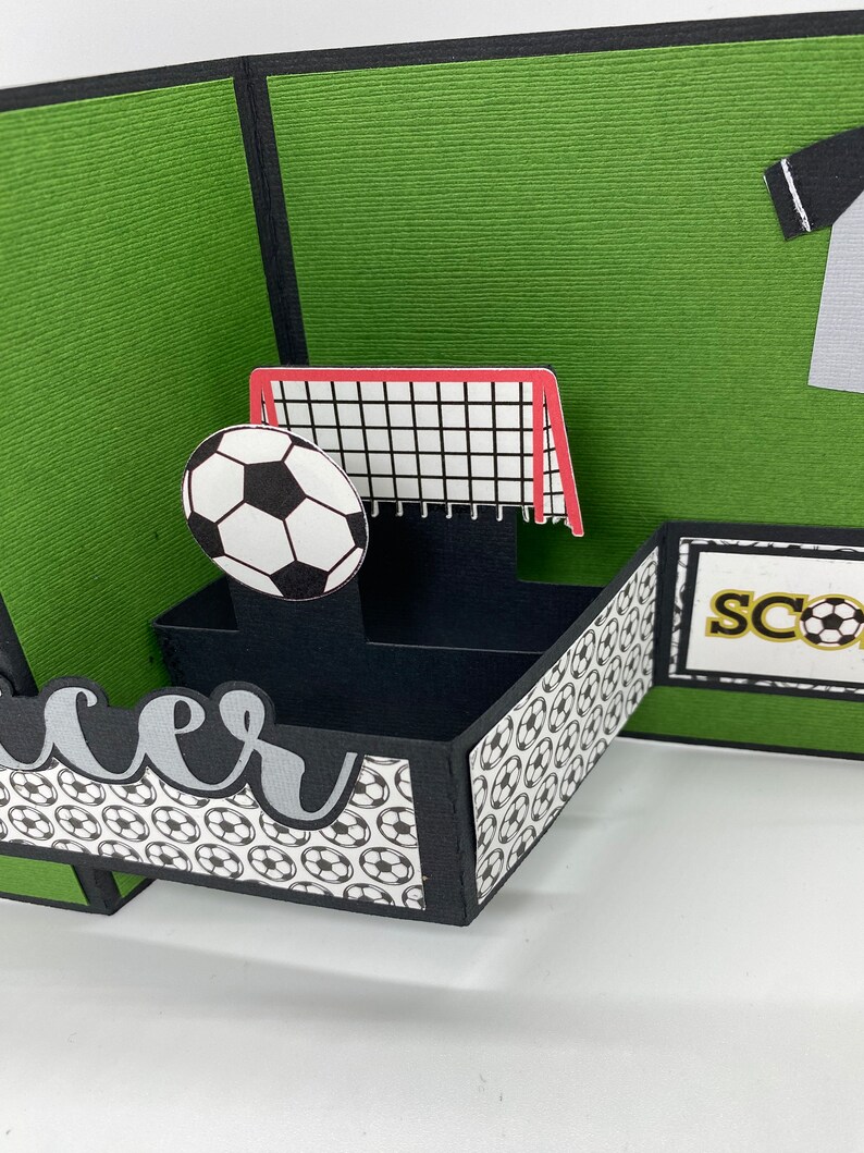 Soccer Themed Card-sports Themed Card-all Occasion-3d-handmade-free ...