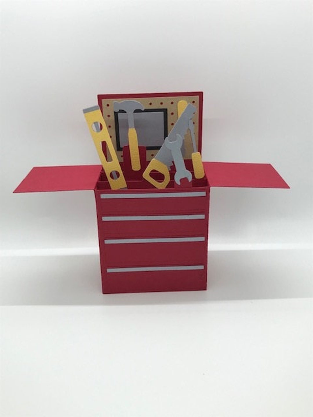 Birthday Card-tool Box-masculine Card-3d-card-pop Up-box Card-celebrate ...