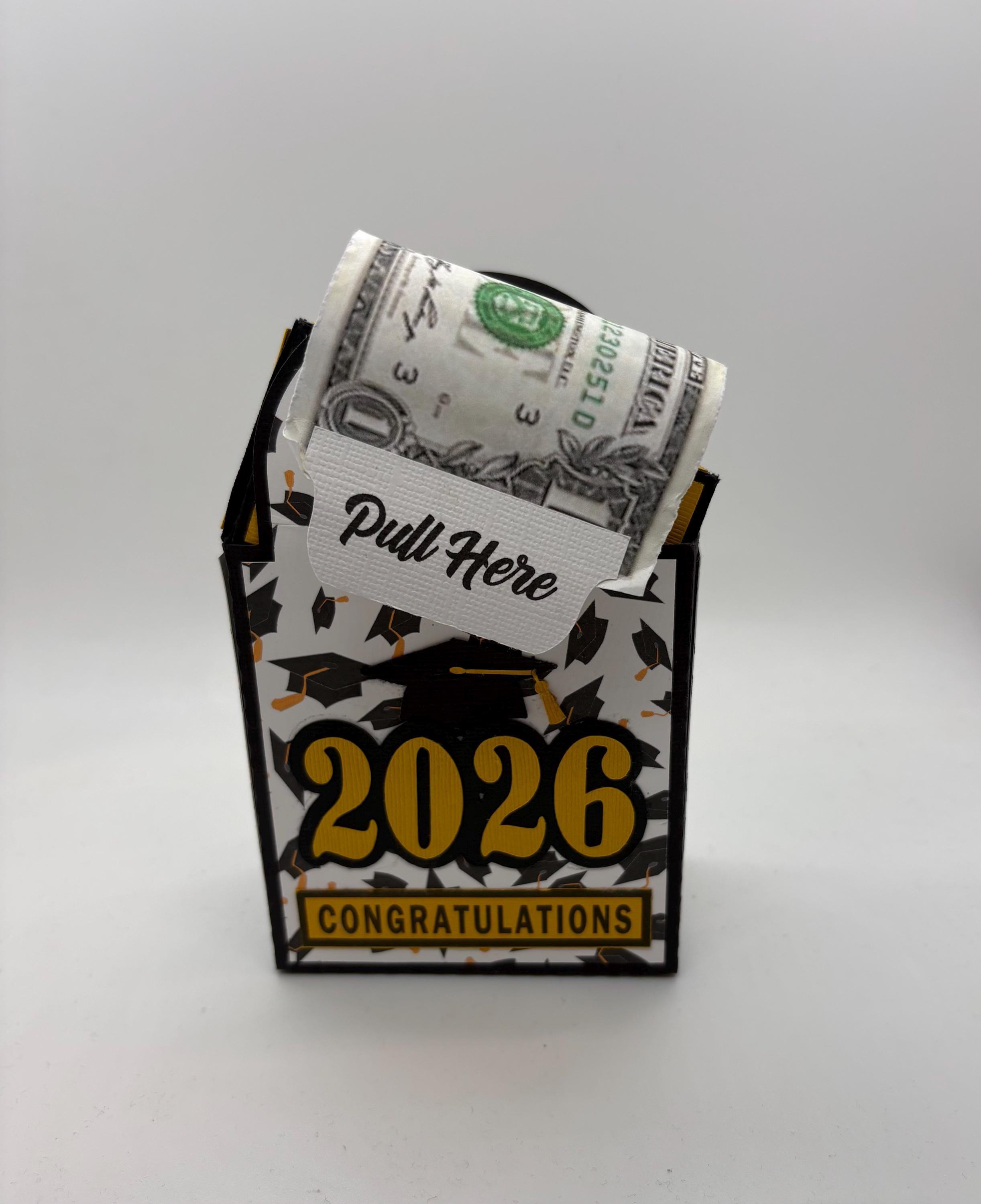 Graduation Money Box-graduation Card-graduation Gift-3d-handmade-free ...