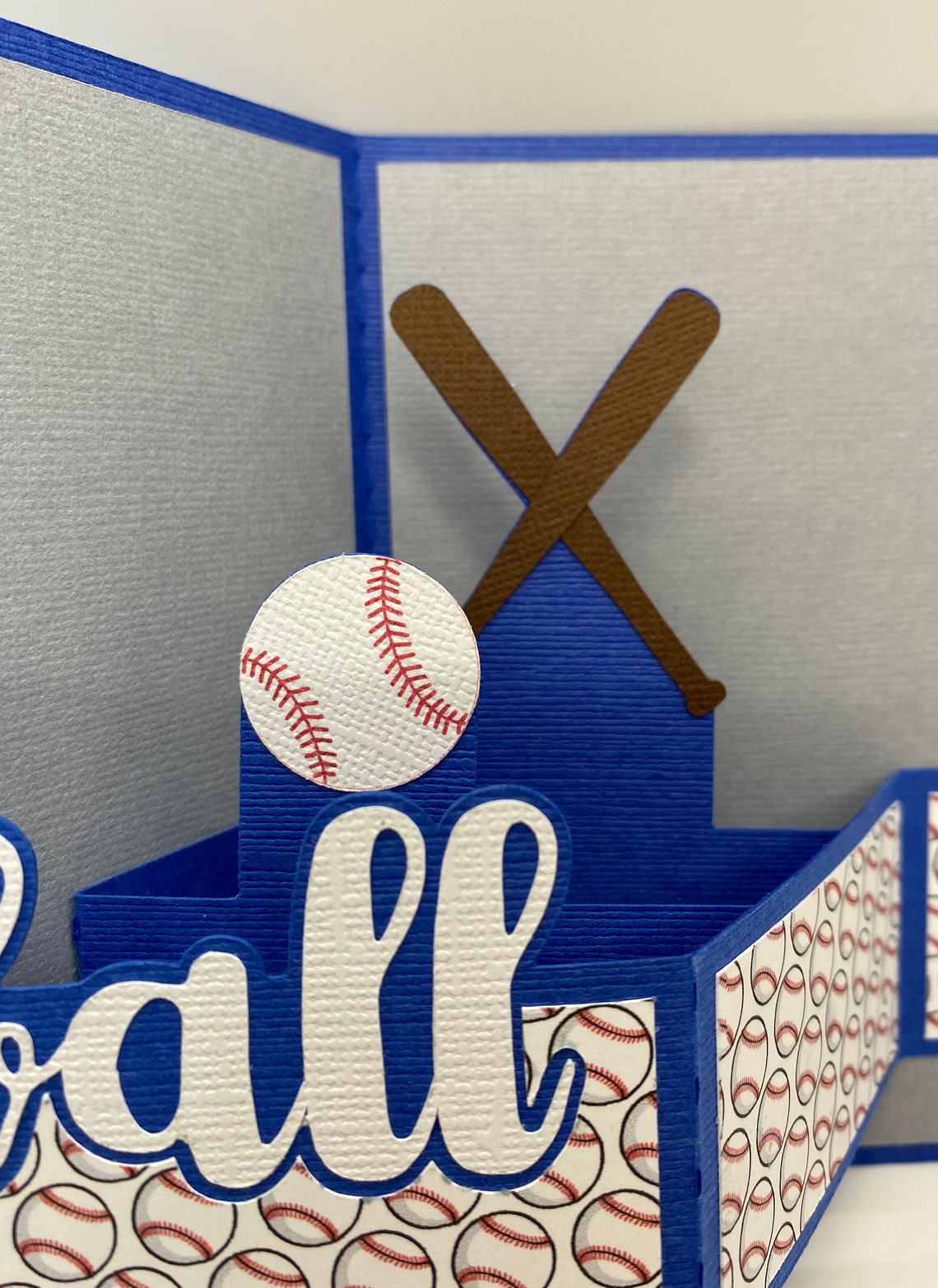 Baseball Themed Card-sports Themed Card-all - Etsy