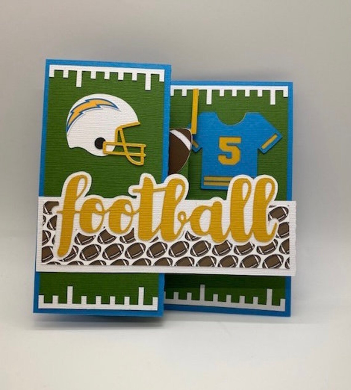 Football Themed Card-sports Hemmed Card All - Etsy