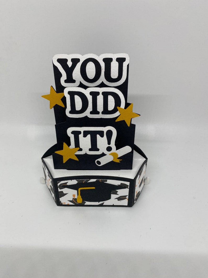 Graduation Deca Box Card-3d Card-custom-greeting Card Speciality Card ...