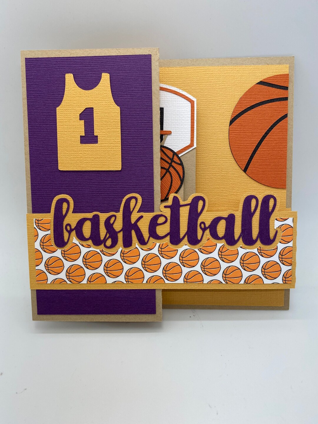 Basketball Themed Card-sports Themed Card-all Occasion-3d-handmade-free ...