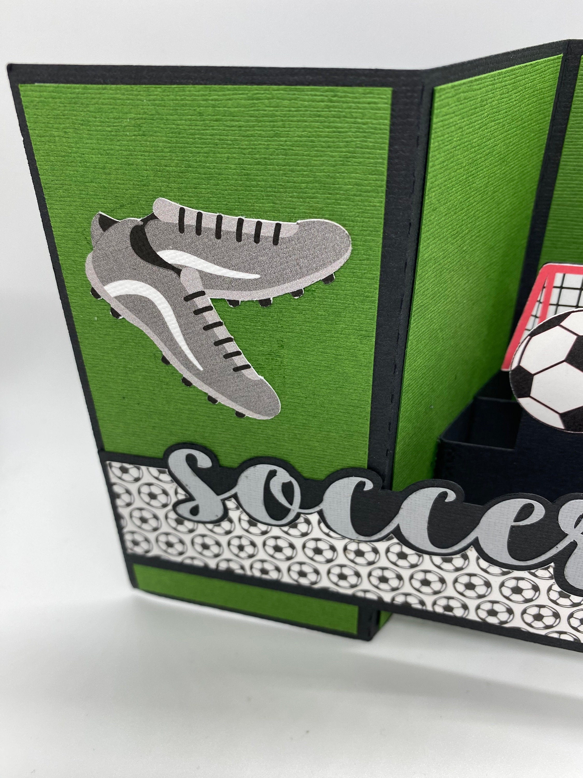 Soccer Themed Card-sports Themed Card-all Occasion-3d-handmade-free ...