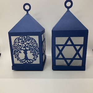 Tree of Life Lantern-jewish Star Lantern-judaica Lantern-jewish-light ...