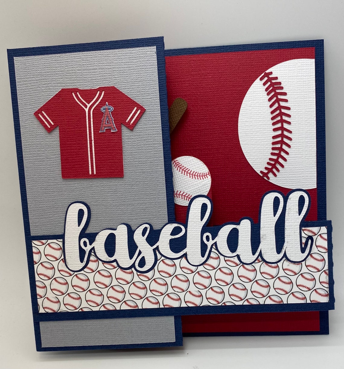 Baseball Themed Card-sports Themed Card-all - Etsy