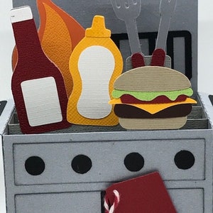 Birthday Card-father’s Day Card-bbq Card-masculine Card-3d Card-pop Up ...