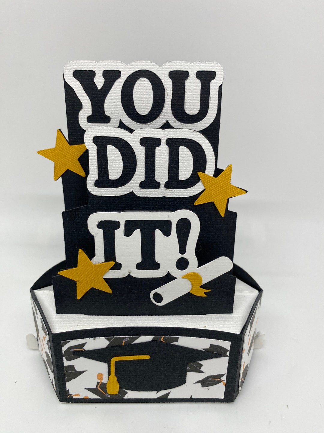 Graduation Deca Box Card-3d Card-custom-greeting Card Speciality Card ...