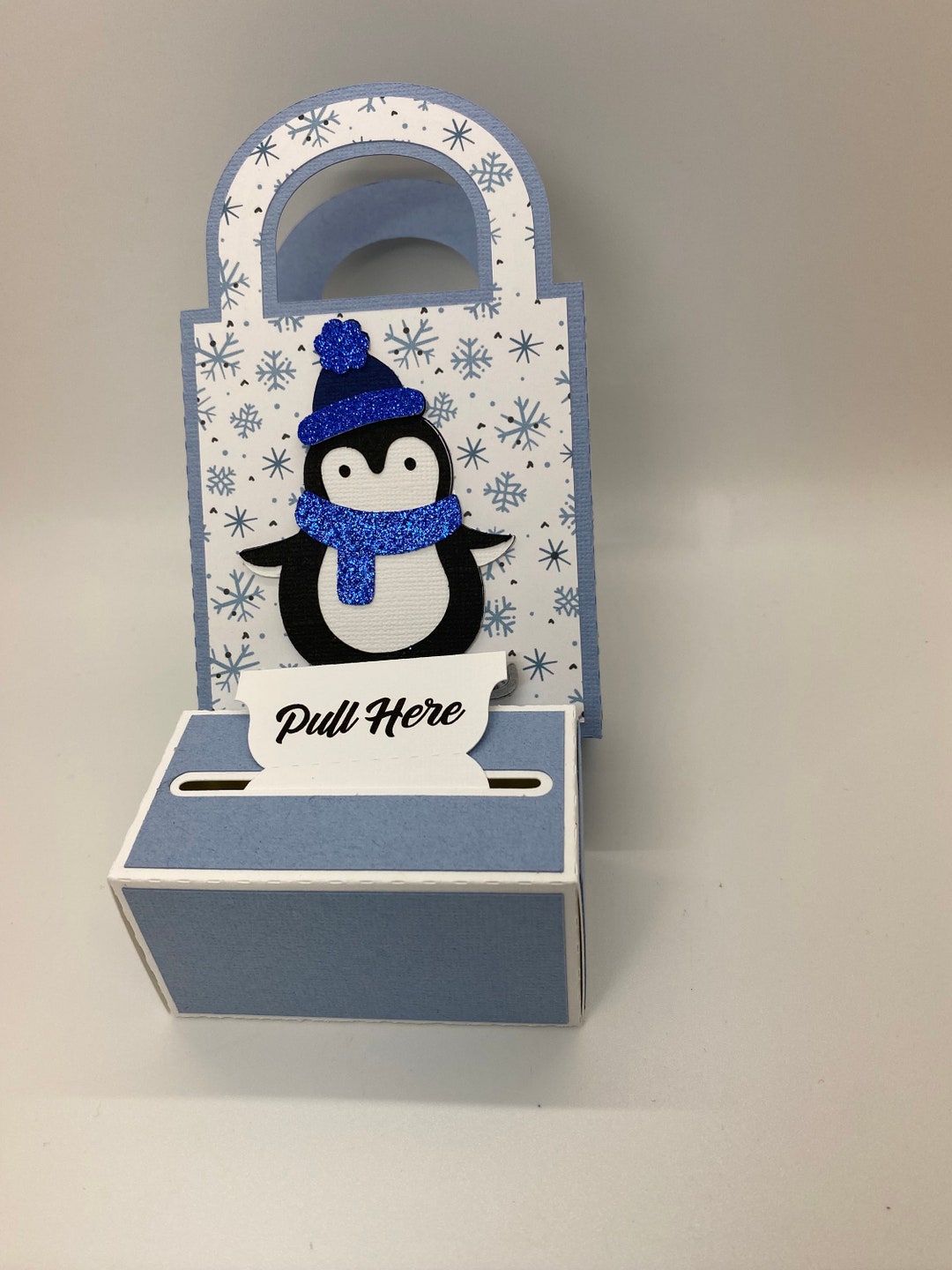 Winter Penguin Money Box-christmas Money Box-holiday Money Box-gift Box ...
