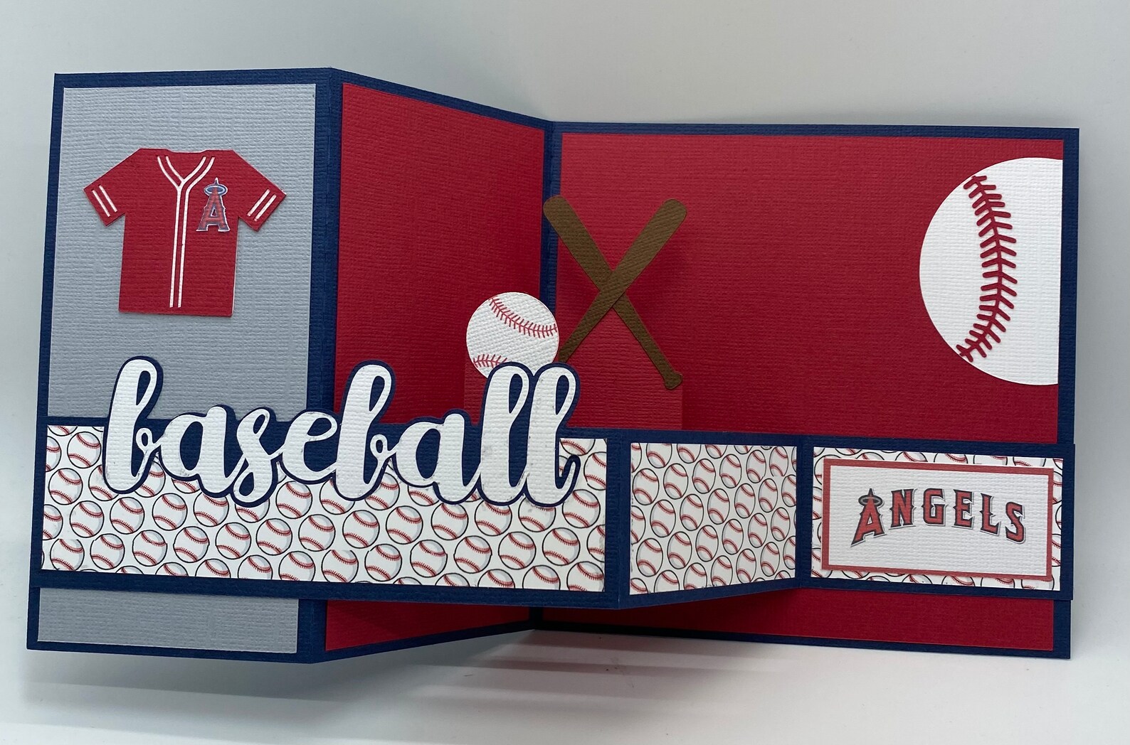 Baseball Themed Card-sports Themed Card-all Occasion-3d-handmade-free ...